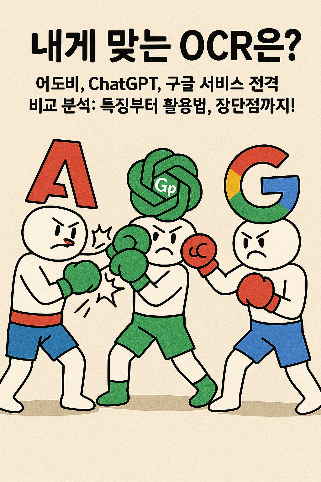 내게 맞는 OCR(PDF나 이미지 텍스트로 옮기기)은? 어도비, ChatGPT, 구글 서비스 전격 비교 분석 - TILNOTE