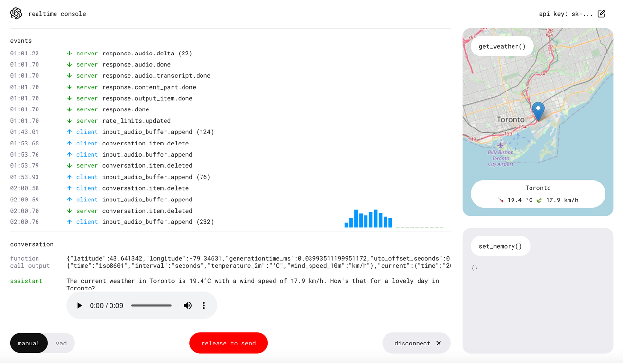 Realtime API - OpenAI, ChatGPT Advanced Voice Mode의 API 버전 - TILNOTE